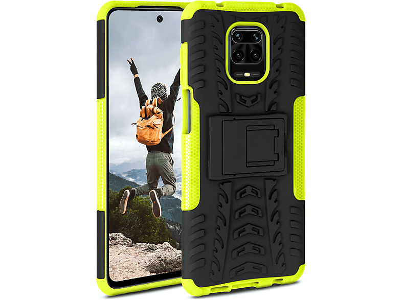 ONEFLOW Tank Case, Backcover, Xiaomi, Redmi Note 9 Pro, Lime | SATURN