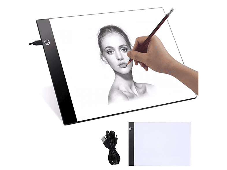 INF LED Zeichenplatte A4 mit 3-stufigem Dimmer Grafiktablett | MediaMarkt