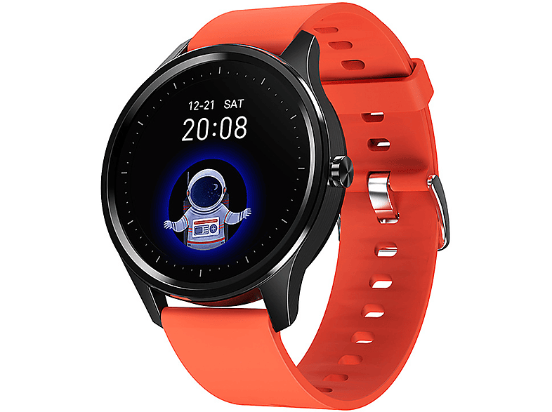 BRIGHTAKE Smart Watch Rot Wasserdicht Blut-Sauerstoff-Herzfrequenz ...