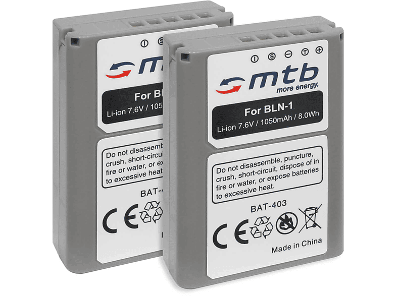 MTB MORE ENERGY 2x Akku für Olympus BLN-1 BLN-1 Akku, Li-Ion, 1050 mAh | SATURN