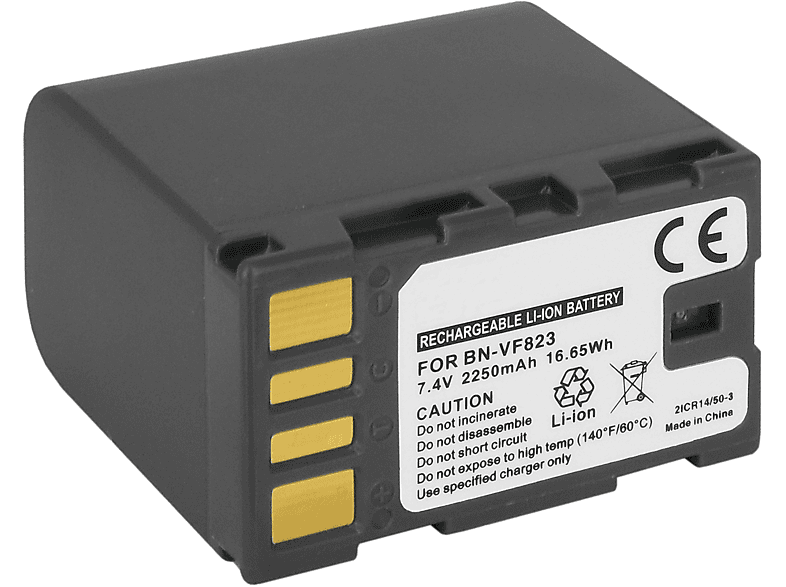 MTB MORE ENERGY Akku für JVC BN-VF823 (mit Infochip) BN-VF823 Akku, Li-Ion, 2250 mAh | SATURN