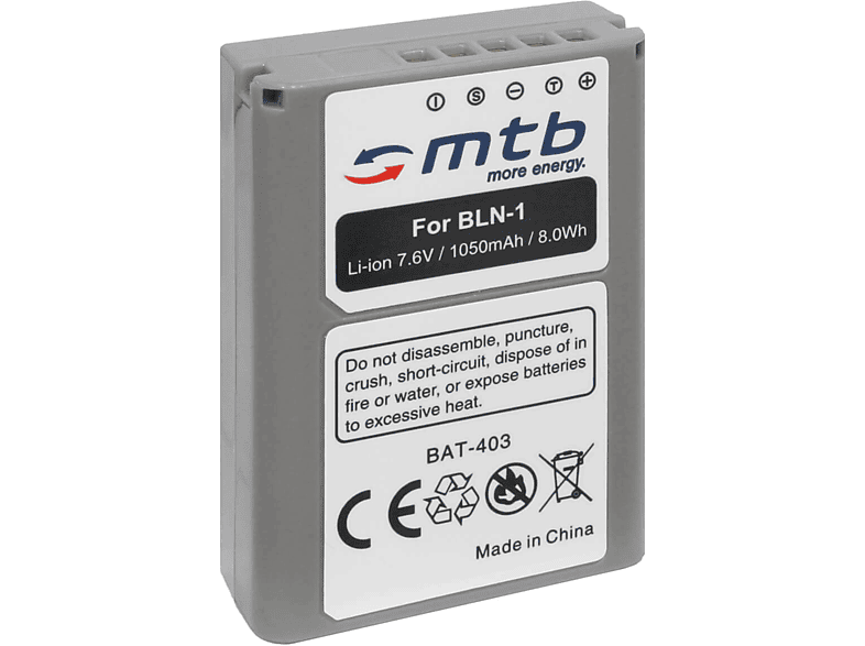 MTB MORE ENERGY Akku für Olympus BLN-1 BLN-1 Akku, Li-Ion, 1050 mAh | SATURN