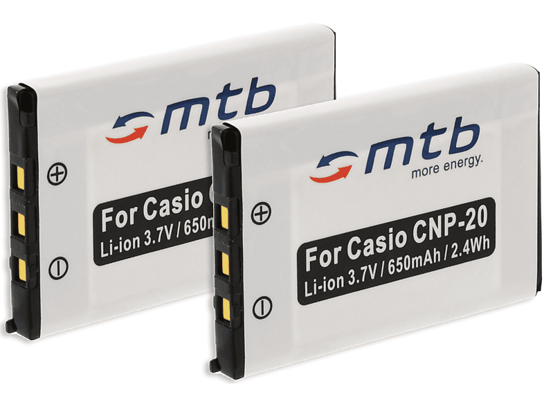 MTB MORE ENERGY 2x NP-20 Akku für Casio Digitalkameras NP-20 Akku, Li-Ion, 700 mAh | SATURN