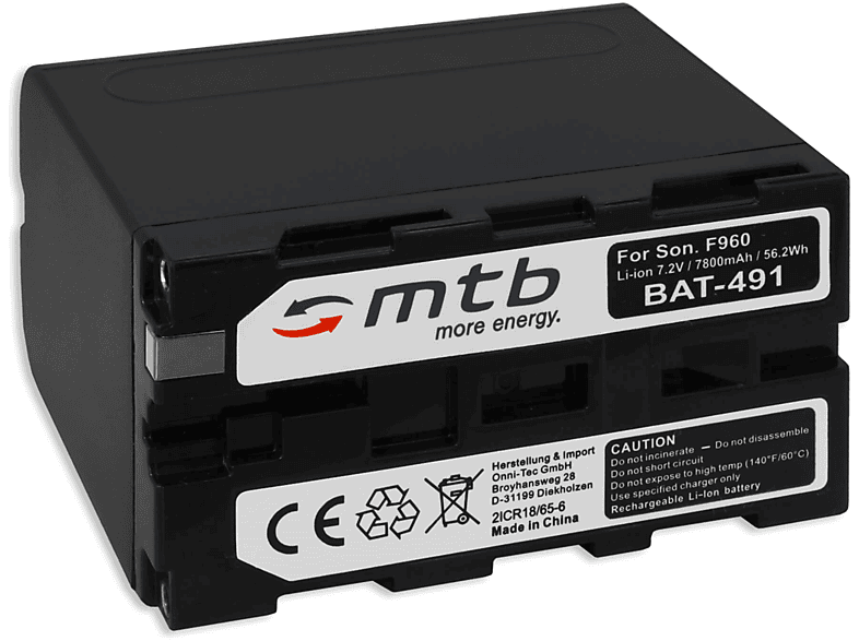MTB MORE ENERGY Akku für Sony NP-F970 (7800mAh) NP-F970 Akku, Li-Ion, 7800 mAh | SATURN