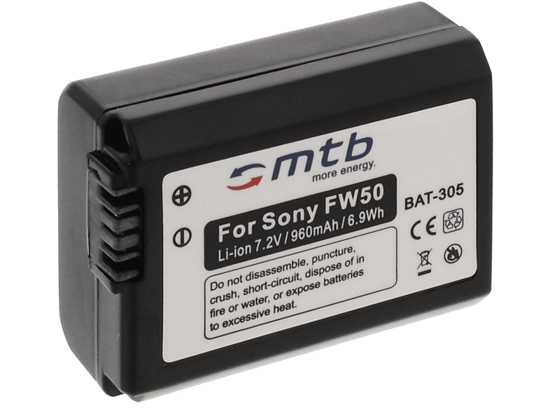 MTB MORE ENERGY Kompatibler Akku für Sony NP-FW50 NP-FW50 Akku, Li-Ion, 960 mAh | MediaMarkt