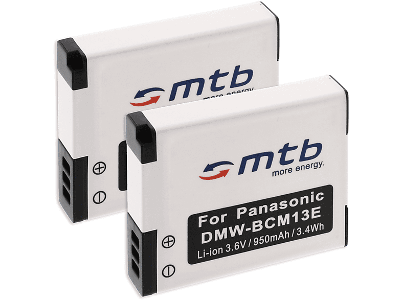 MTB MORE ENERGY 2x Akku für Panasonic DMW-BCM13 DMW-BCM13 Akku, Li-Ion, 1050 mAh | SATURN