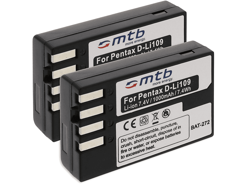 MTB MORE ENERGY 2x BAT-272 D-Li109 Akku, Li-Ion, 1000 mAh | SATURN