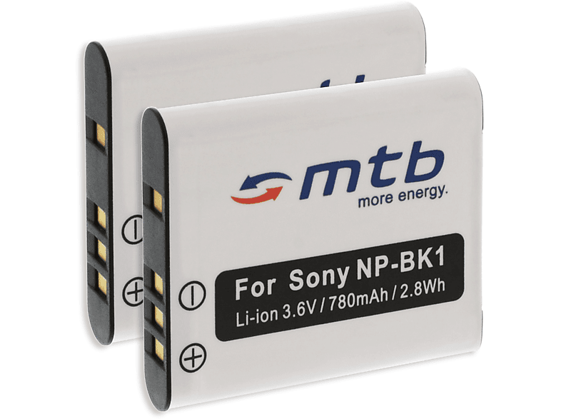 MTB MORE ENERGY 2x Akku für Sony NP-BK1 NP-BK1 Akku, Li-Ion, 780 mAh | MediaMarkt