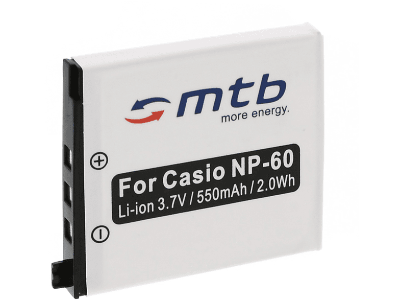 MTB MORE ENERGY NP-60 kompatibler Akku für Casio Digitalkameras NP-60 Akku, Li-Ion, 550 mAh | SATURN