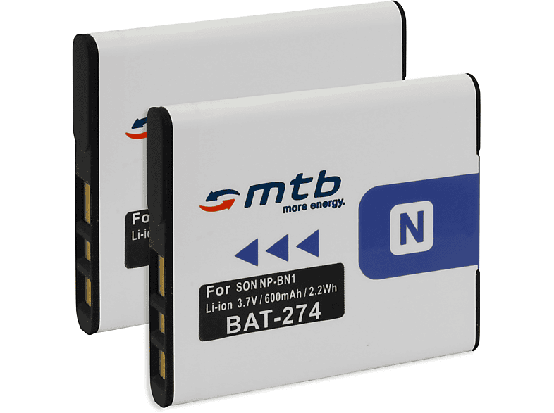 MTB MORE ENERGY 2x BAT-274 NP-BN1 Akku, Li-Ion, 600 mAh | MediaMarkt