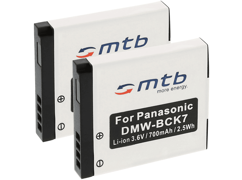 MTB MORE ENERGY 2x BAT-308 DMW-BCK7 Akku, Li-Ion, 700 mAh | MediaMarkt