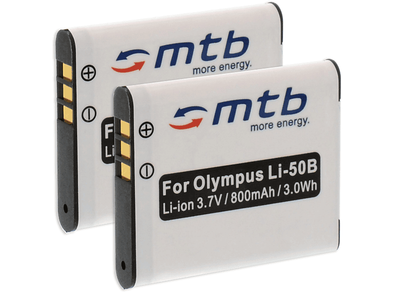 MTB MORE ENERGY 2x BAT-081 Li-50b Akku, Li-Ion, 800 mAh | SATURN