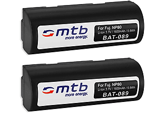 MTB MORE ENERGY 2x BAT-089 NP-80 Akku, Li-Ion, 1600 mAh | MediaMarkt