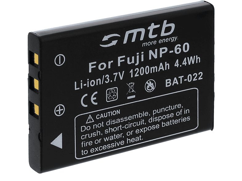 MTB MORE ENERGY NP-60 Akku für Fuji Digitalkameras NP-60 Akku, Li-Ion, 1200 mAh | SATURN