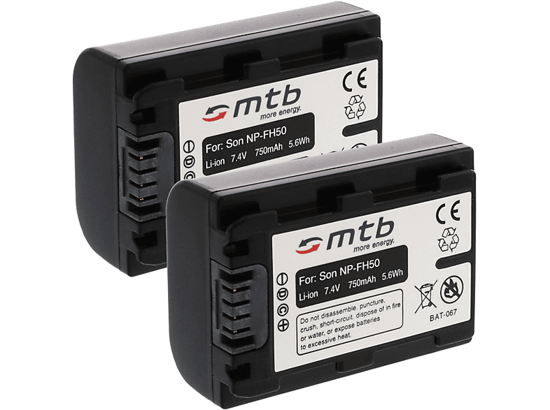MTB MORE ENERGY 2x BAT-067 NP-FP50 Akku, Li-Ion, 750 mAh | MediaMarkt