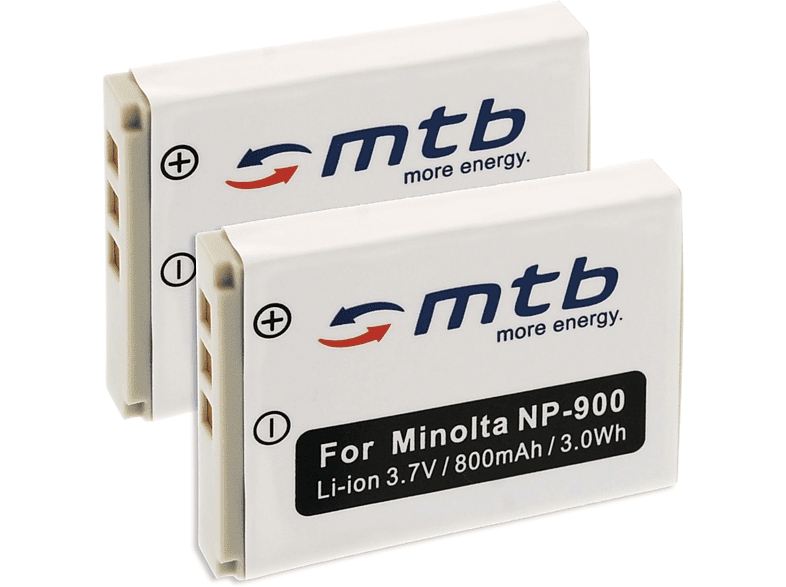 MTB MORE ENERGY 2x BAT-041 NP-900 Akku, Li-Ion, 800 mAh | SATURN