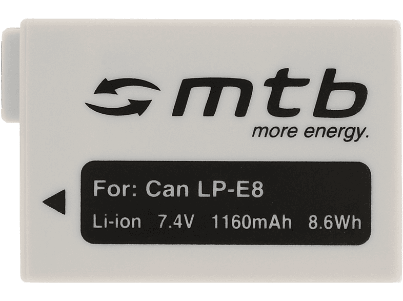 MTB MORE ENERGY LP-E8 kompatibler Akku für Canon LP-E8 Akku, Li-Ion, 1160 mAh | MediaMarkt
