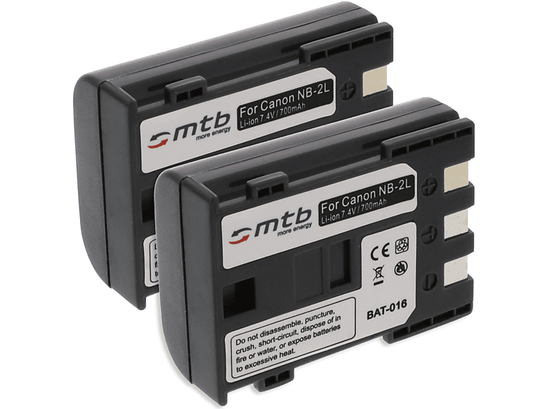 MTB MORE ENERGY 2x BAT-016 NB-2L Akku, Li-Ion, 750 mAh | MediaMarkt