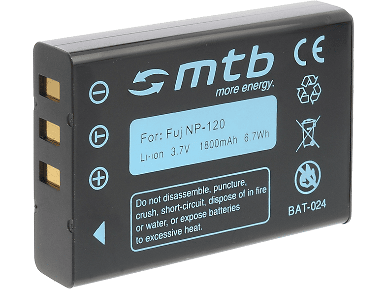MTB MORE ENERGY NP-120 Akku für Fuji Digitalkameras FNP-120 Akku, Li-Ion, 1800 mAh | SATURN