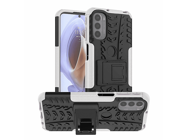 CASEONLINE 2i1, Backcover, Motorola, moto G31, Weiß | MediaMarkt