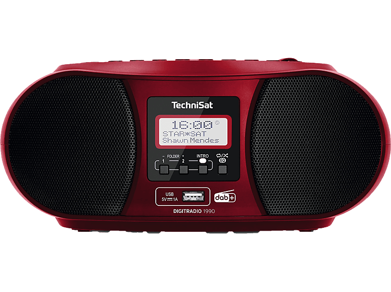 TECHNISAT DigitRadio 1990 DAB-Radio, FM, Bluetooth, rot | SATURN