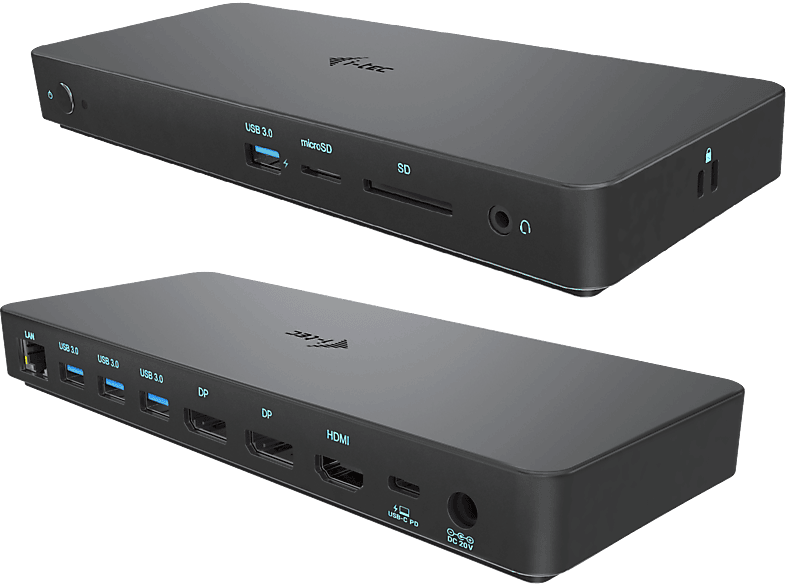 I-TEC C31TRIPLEDOCKPDPRO Docking Station, Schwarz | MediaMarkt