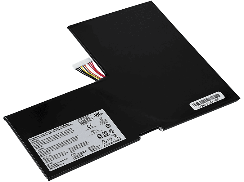 POWERY Akku für MSI Typ BTY-M6F Li-Polymer Akku, 11.4 Volt, 4650mAh ...