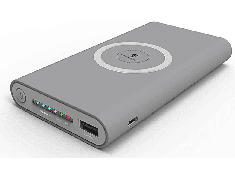 HYPTECH Schnelles Kabelloses Lade-Pad Powerbank 20000 mAh Schwarz ...