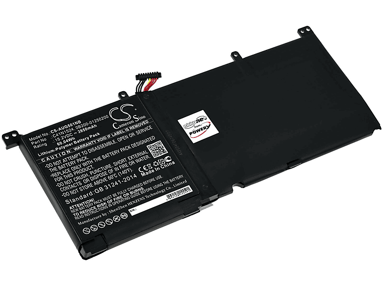 Batería | POWERY Batería compatible con gaming Asus UX501VW-FY103T ...