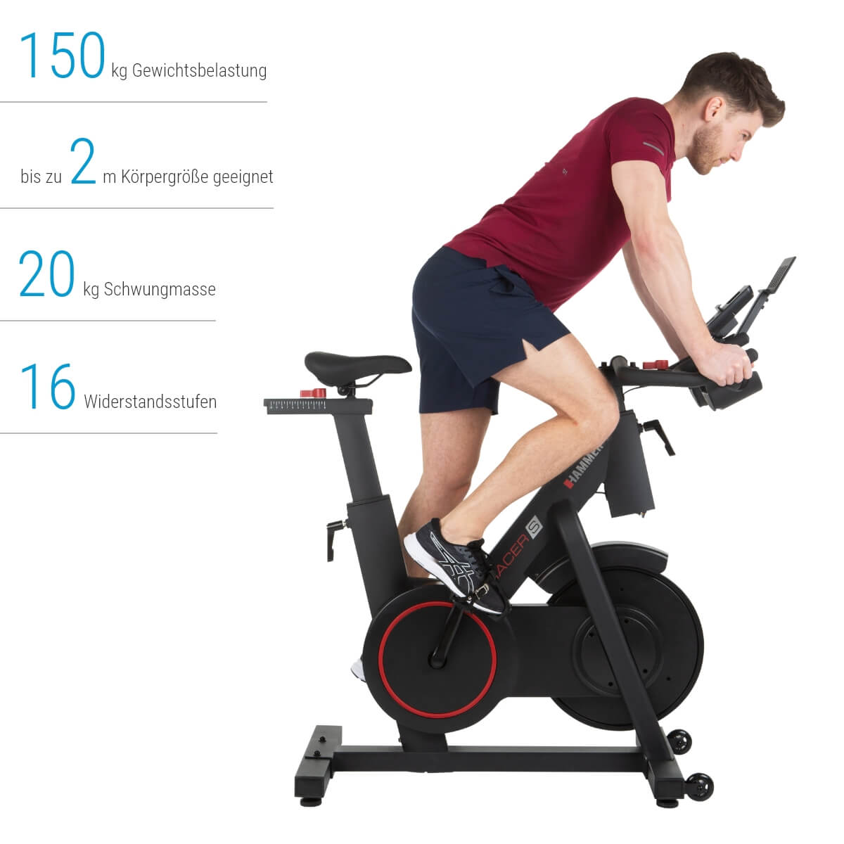 HAMMER Speed Race S Indoor Cycle / Speedbike, Schwarz | SATURN