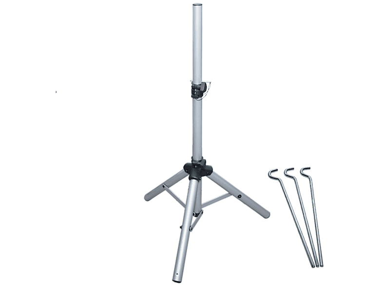 PREMIUMX Dreibein Stativ Aluminium Silber Tripod Ständer 3x Heringe ...
