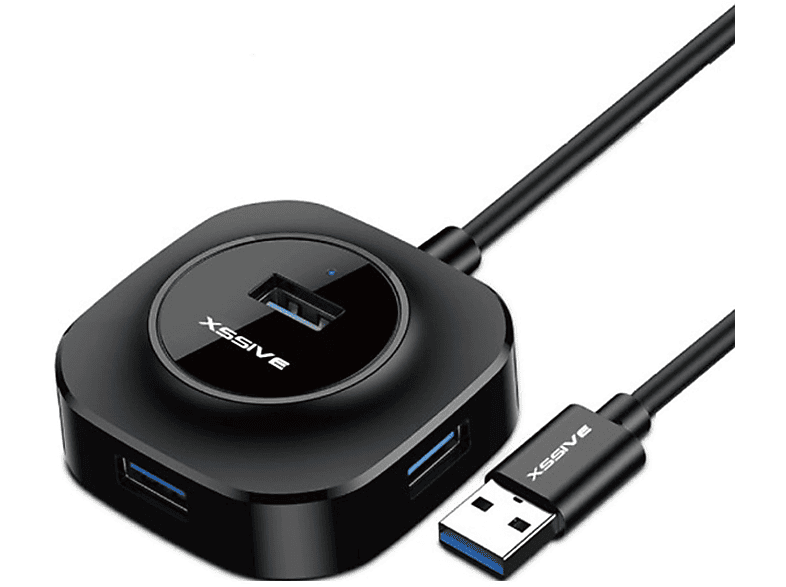 XSSIVE Super Speed Adapter, USB Hub, Schwarz | MediaMarkt