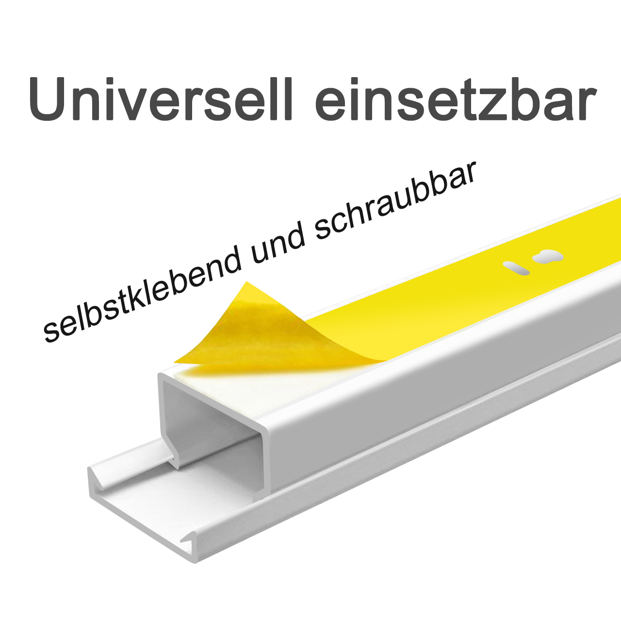 ARLI 9m Kabelkanal selbstklebend mit Bodenlochung 16x16 mm ...