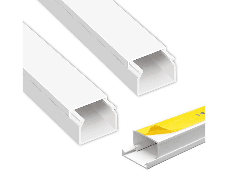 ARLI 2m Kabelkanal selbstklebend mit Bodenlochung 40x25 mm ...