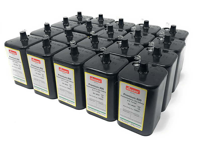 NISSEN 4R25 6V-Blockbatterie Zink-Kohle Set, 6 Volt, 7900mAh | SATURN