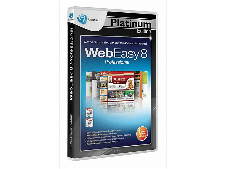 Avanquest Platinum Edition | WebEasy 8 Professional - [PC] | SATURN