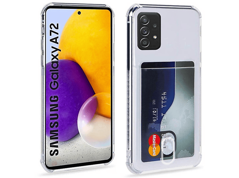 CASEONLINE Kartenfash, Backcover, Samsung, Galaxy A72 5G, Transparent | MediaMarkt