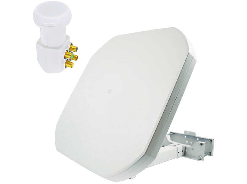 PREMIUMX FLAT43 Sat Flachantenne Quad LNB | Satellitenanlage für 4 ...