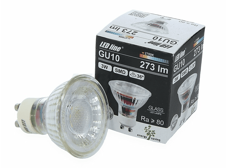 LED LINE 10x GU10 3W 36° SMD 273 Lumen LED Leuchtmittel Neutralweiß | MediaMarkt
