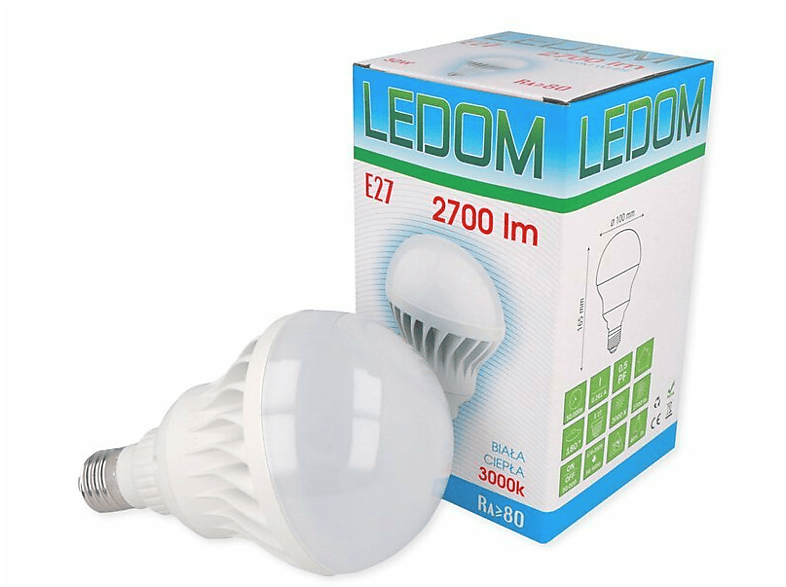 LED LINE 3x E27 30W LED 2700 lm Ceramic LED Leuchtmittel Warmweiß ...