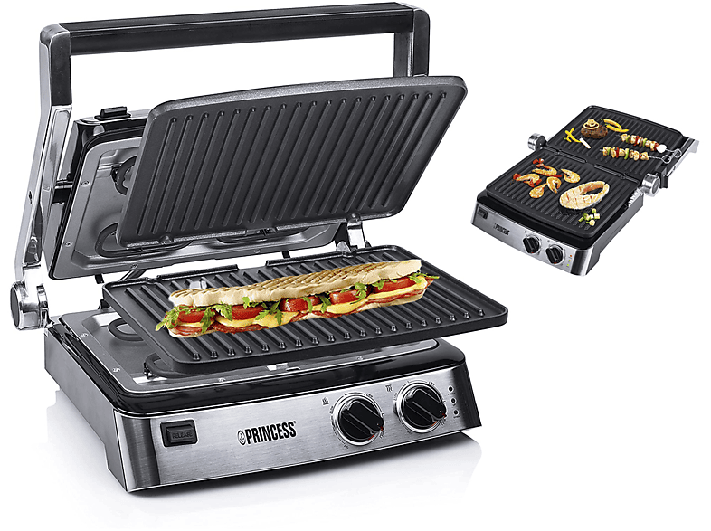 Grill | PRINCESS 01.117300.01.001, 2000 W, Inox | MediaMarkt