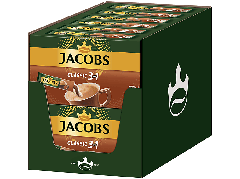 JACOBS 3in1 Classic 12x10 Sticks löslicher Kaffee Instantkaffee (In ...