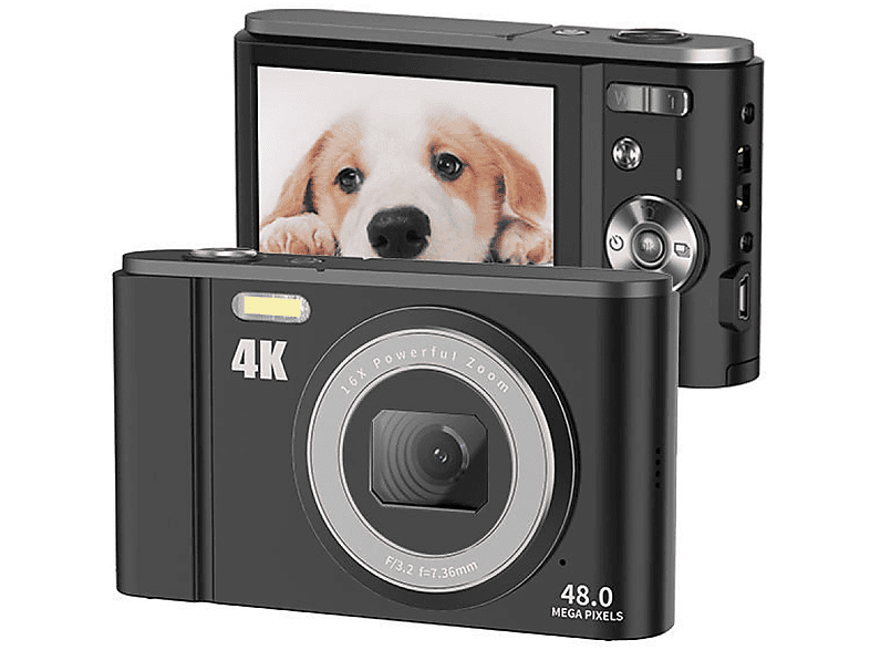 Cámara compacta - Cámara digital 48MP 16 x Zoom Pantalla de 2,8 ...