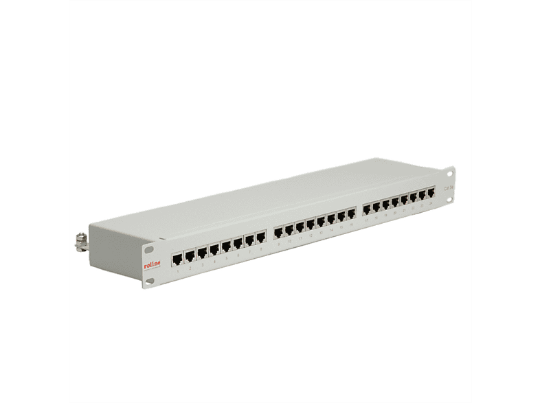 ROLINE 19"-Patchpanel 1 HE, 24 Ports, Kat.5e (Class D) Patchpanel Cat ...