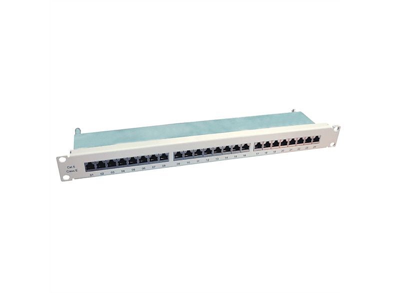 VALUE Cat.6 (Class E) 19" Patchpaneel, 24 P, afgeschermd Patchpanel Cat ...