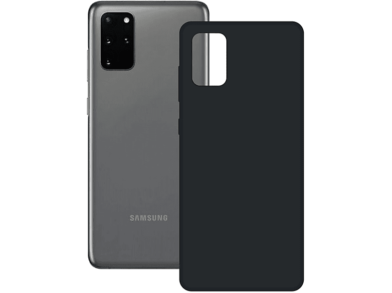Funda móvil - KSIX Galaxy S20+, Compatible con Samsung Galaxy S20+, Negro | MediaMarkt