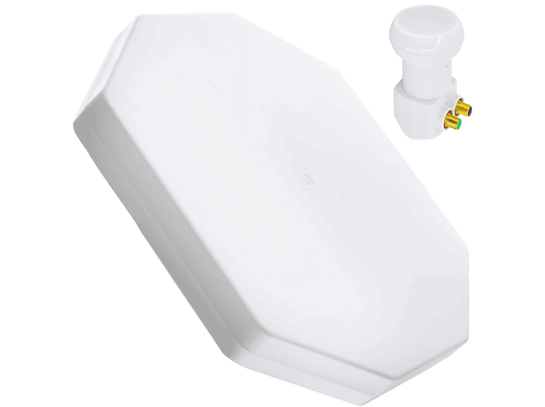 PREMIUMX PX FLAT50 Twin LNB Sat Anlage (50 cm, Twin LNB) | MediaMarkt