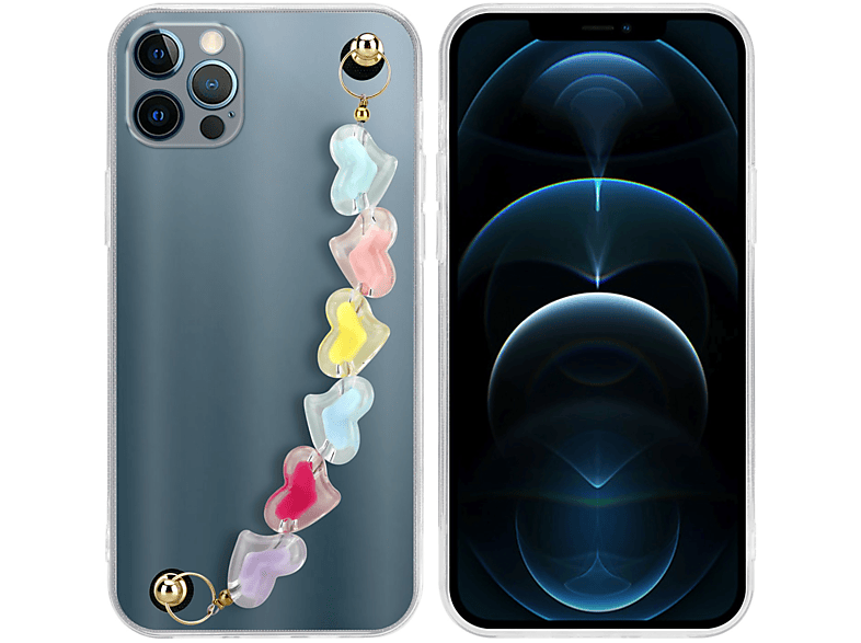 CADORABO Custodia in silicone TPU flessibile con catena da polso, Cover ...