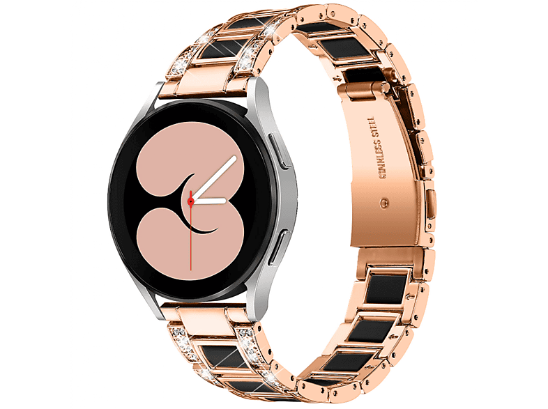 INF Uhrarmband, Ersatzarmband, Samsung, Galaxy Watch 20 mm, Roségold ...