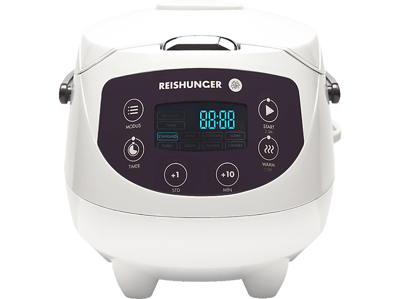 REISHUNGER Digitaler Mini Reiskocher Reiskocher und Dampfgarer (350 ...